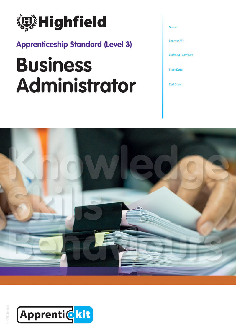 Level 3 Business Administrator | Apprenti-Kit | Highfield