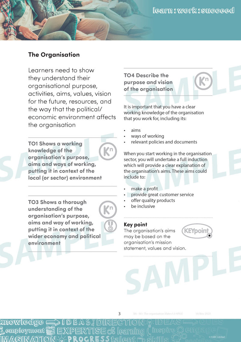 Level 3 Business Administrator | Apprenti-Kit | Highfield