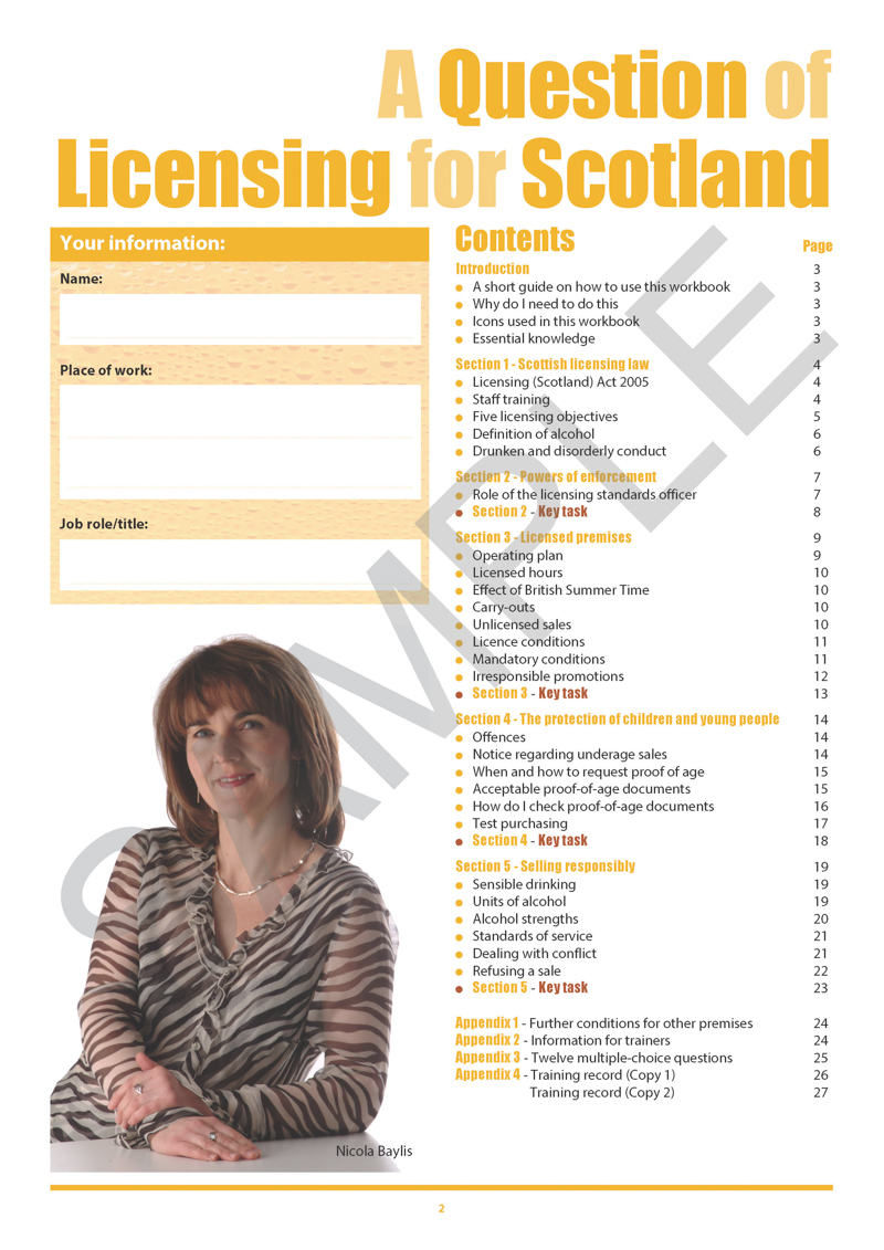 A Question of Licensing for Scotland | Level 6