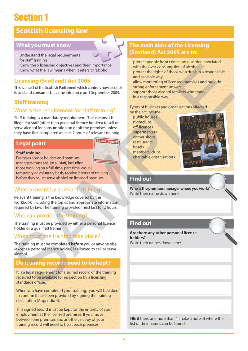 A Question of Licensing for Scotland | Level 6
