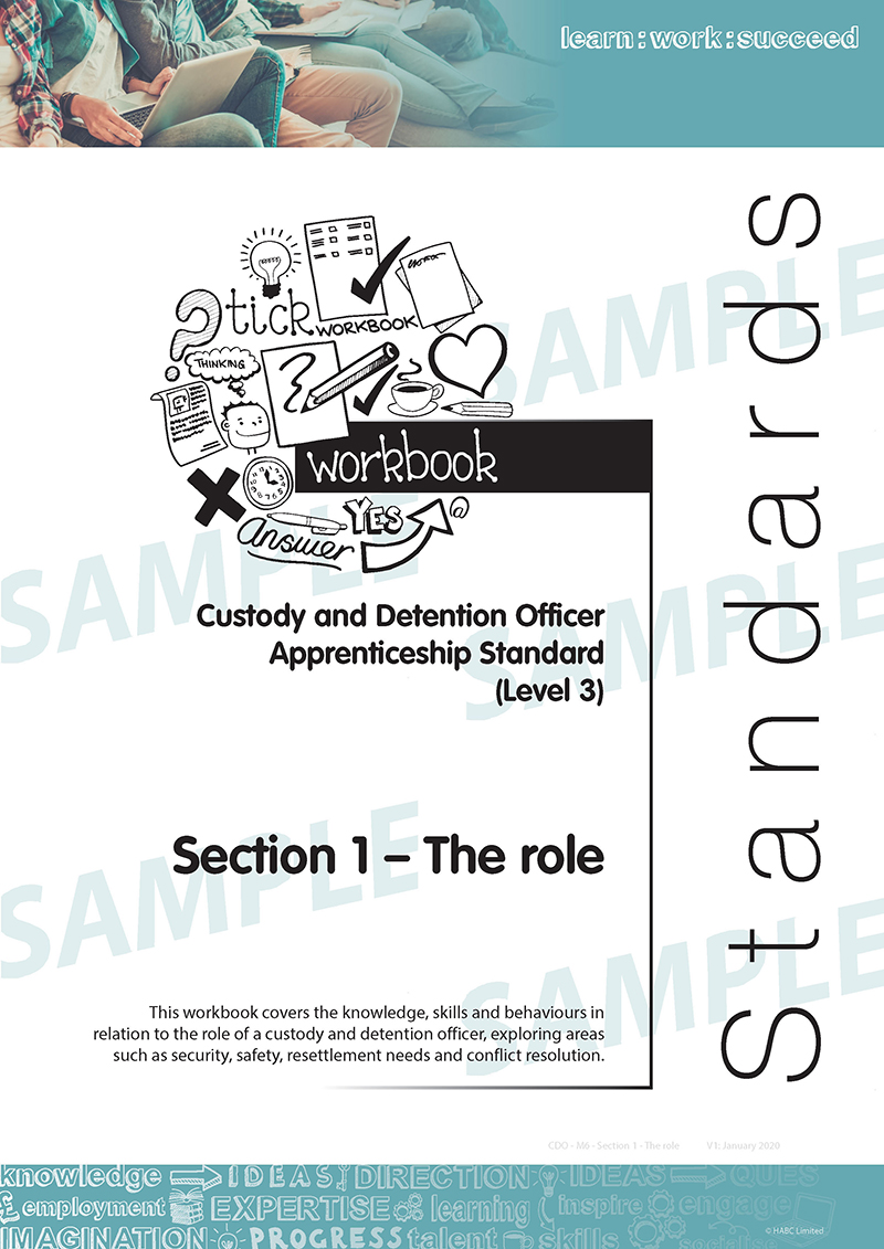 Custody and Detention Officer Standard Apprenti-kit | Level 3