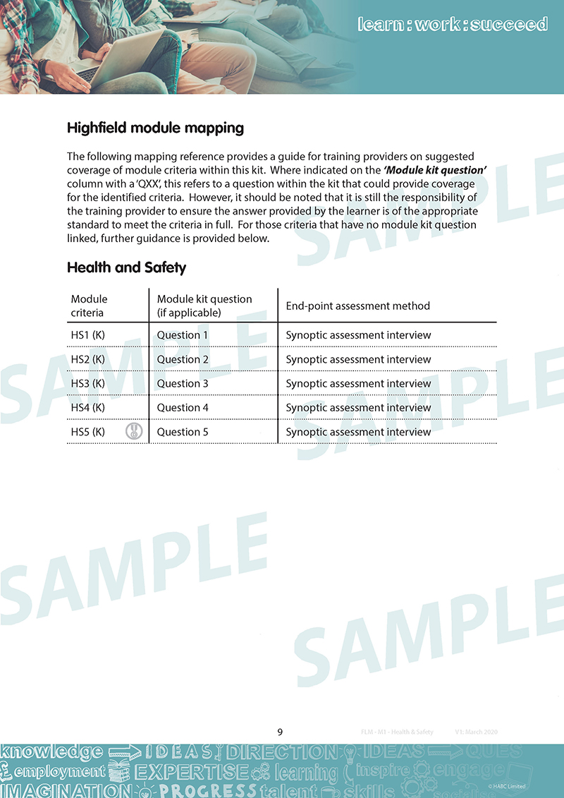 Security First Line Manager Apprenti-Kit | Level 3