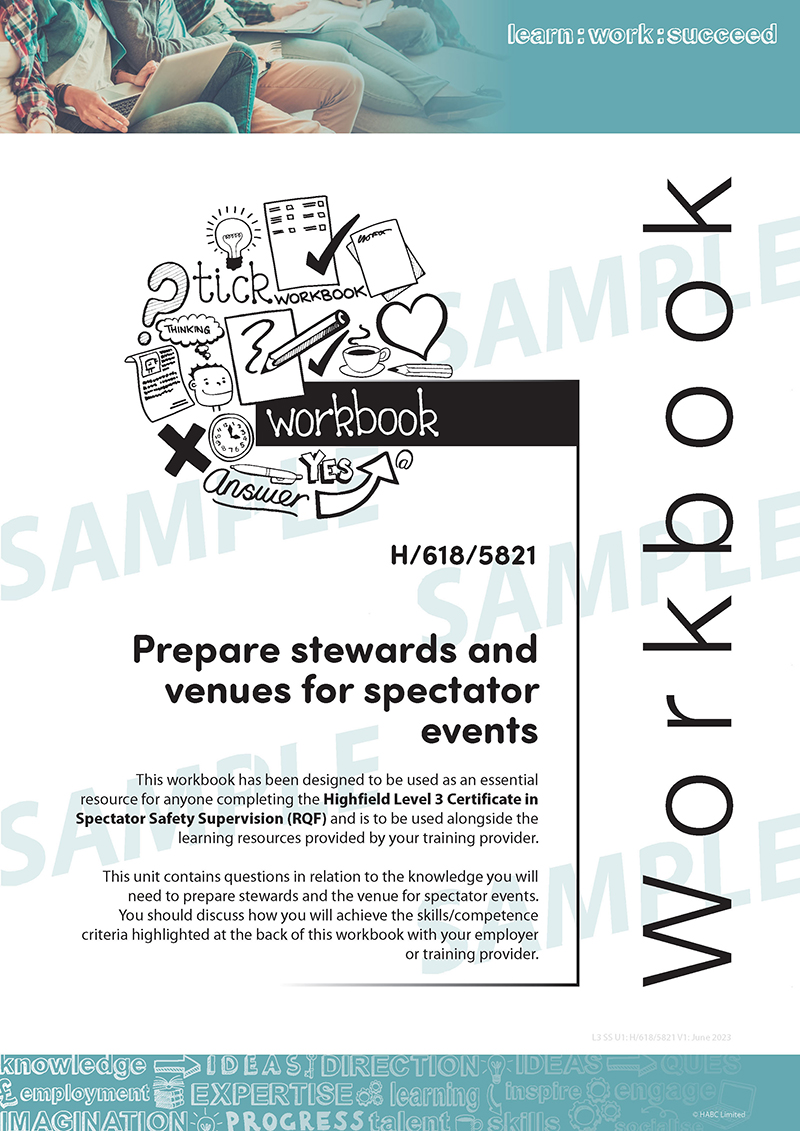 Level 3 Certificate in Spectator Safety Supervision Highfield-kit