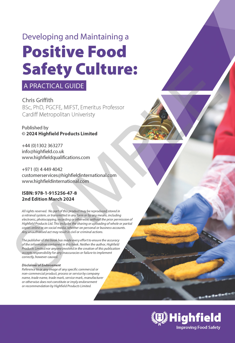 Developing a Positive Food Safety Culture | Level 3
