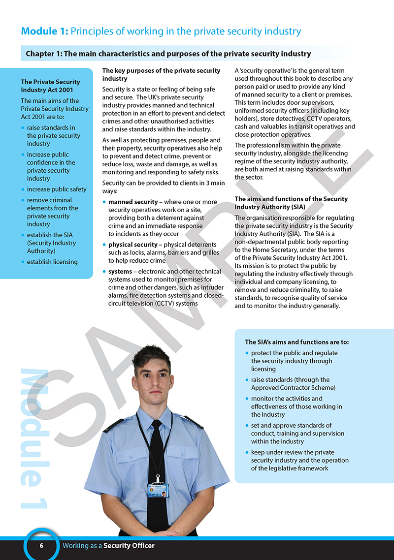 Working as a Security Officer | Course Book | Level 2