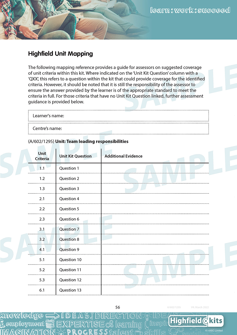 Team Leading Highfield-kit | Level 2 | Improved Learning